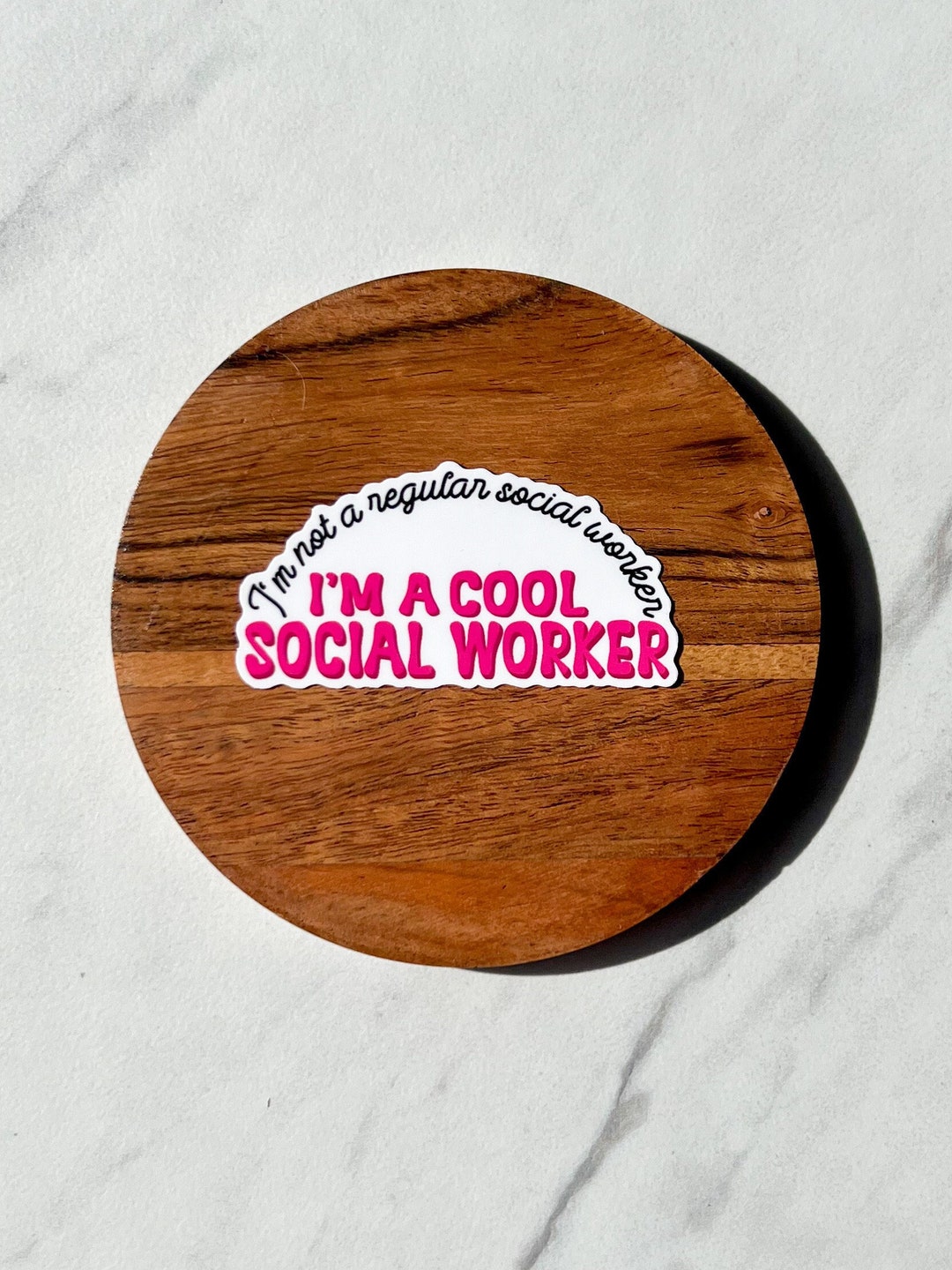 Im Not a Regular Social Worker Sticker, Therapy Sticker, Mental Health ...