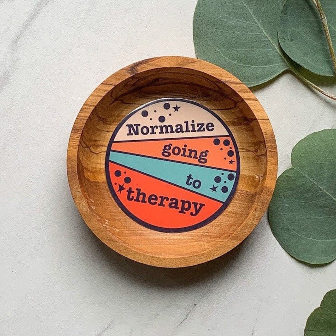 Normalize Going to Therapy Sticker, Water Resistant Sticker, Mental ...