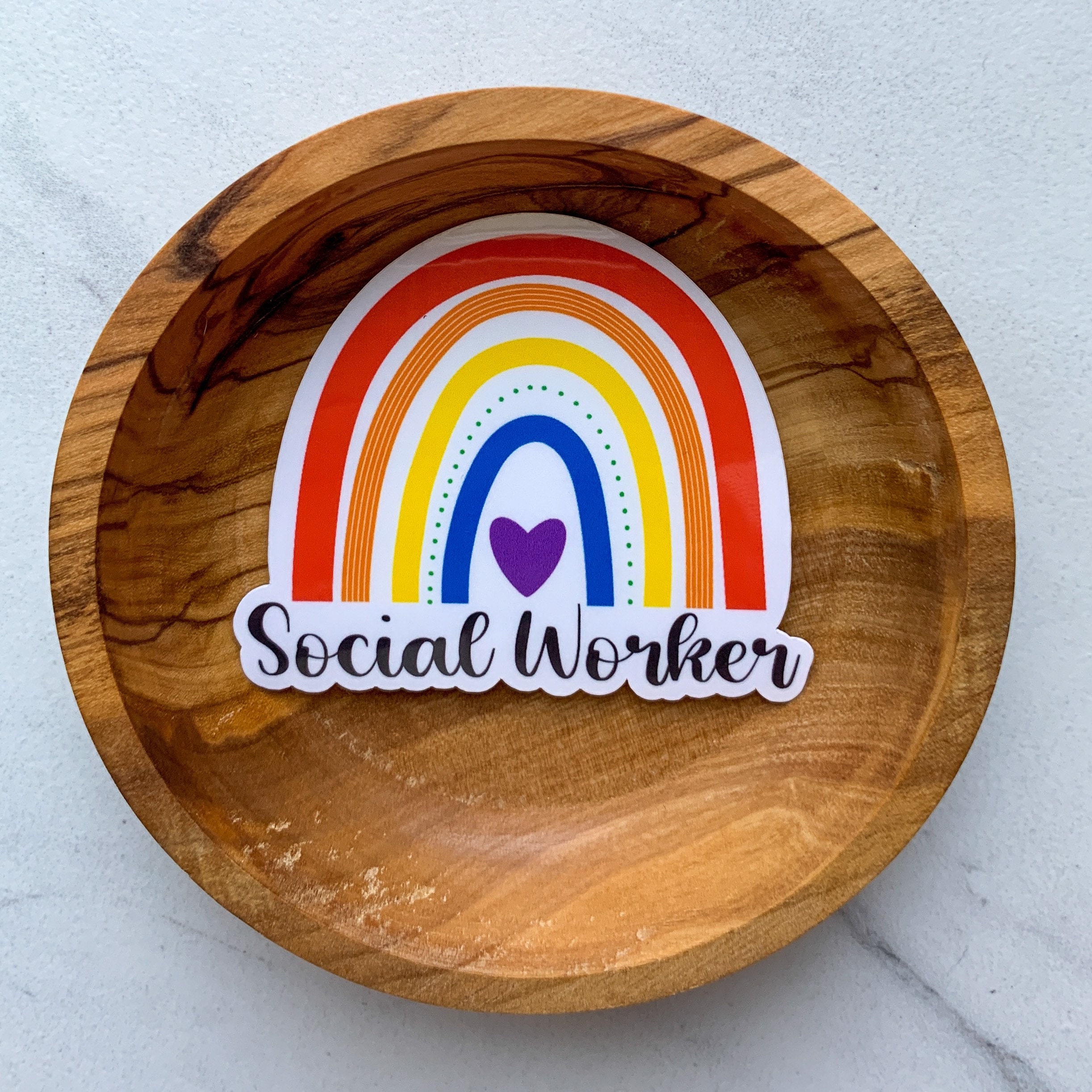 Social Worker Sticker Social Worker Rainbow Therapy Sticker | Etsy