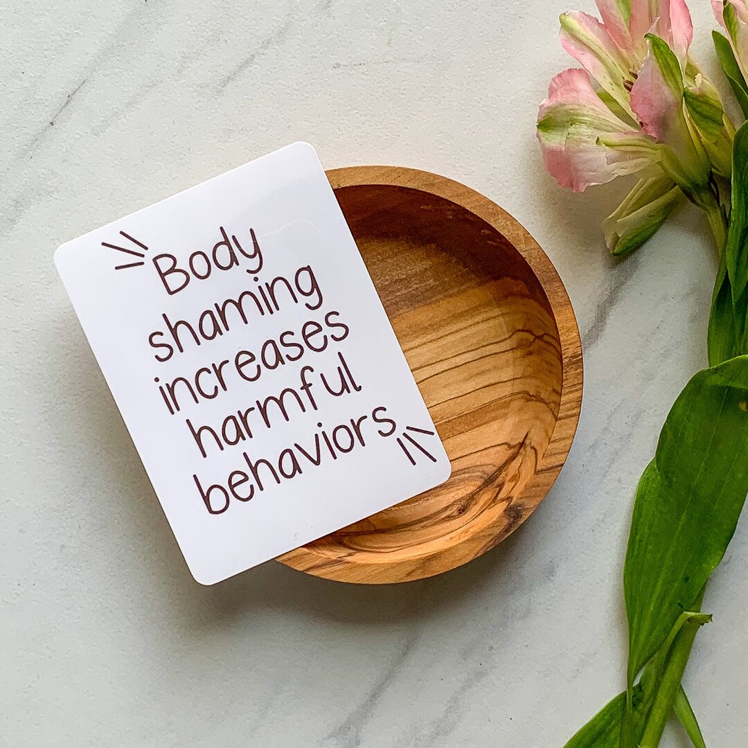 Body Shaming Increases Harmful Behavior, Water Resistant Sticker ...