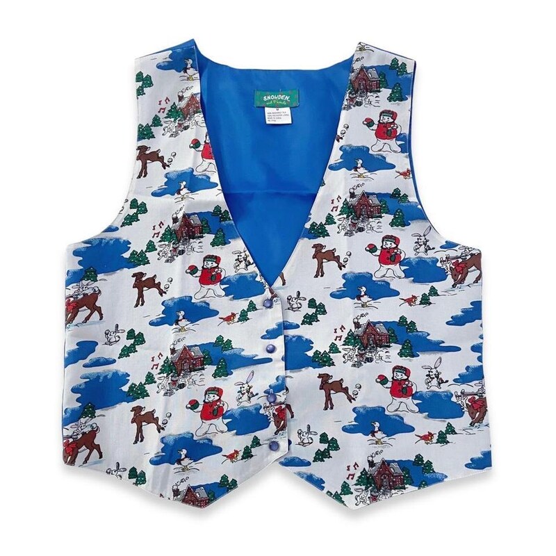 Snowman Vest - Etsy