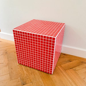Tiled Cube Side Table - Etsy