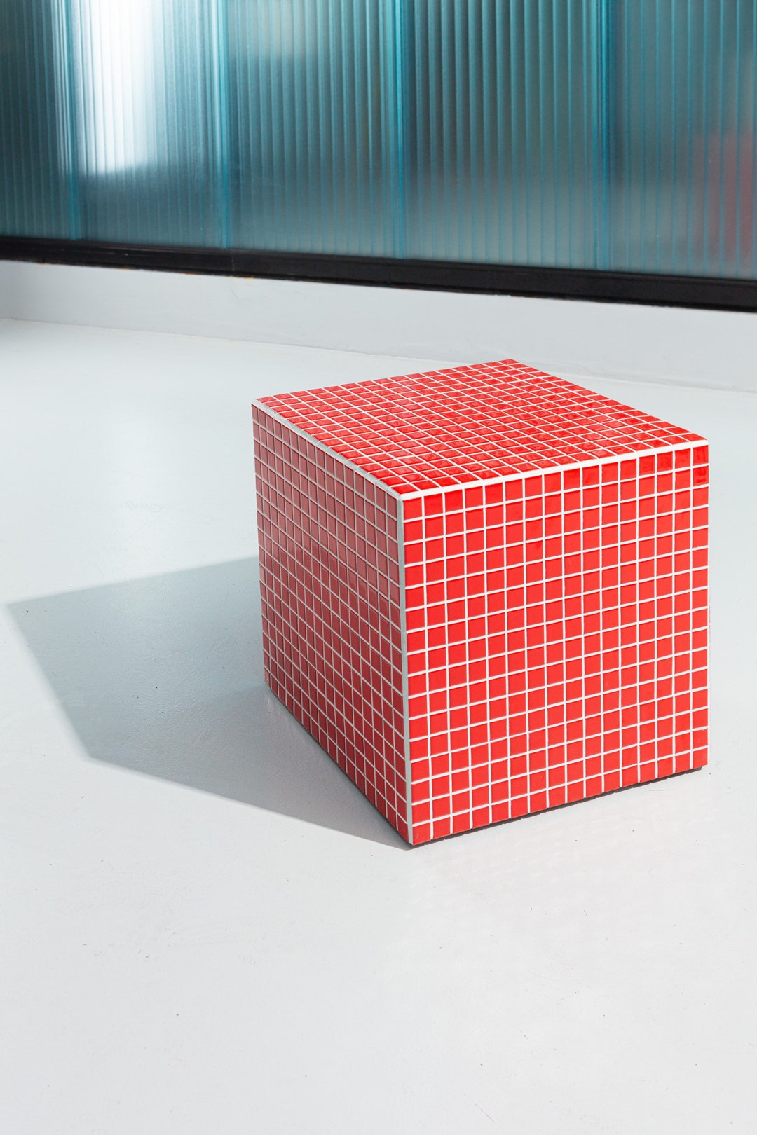 Tiled Cube Side Table - Etsy