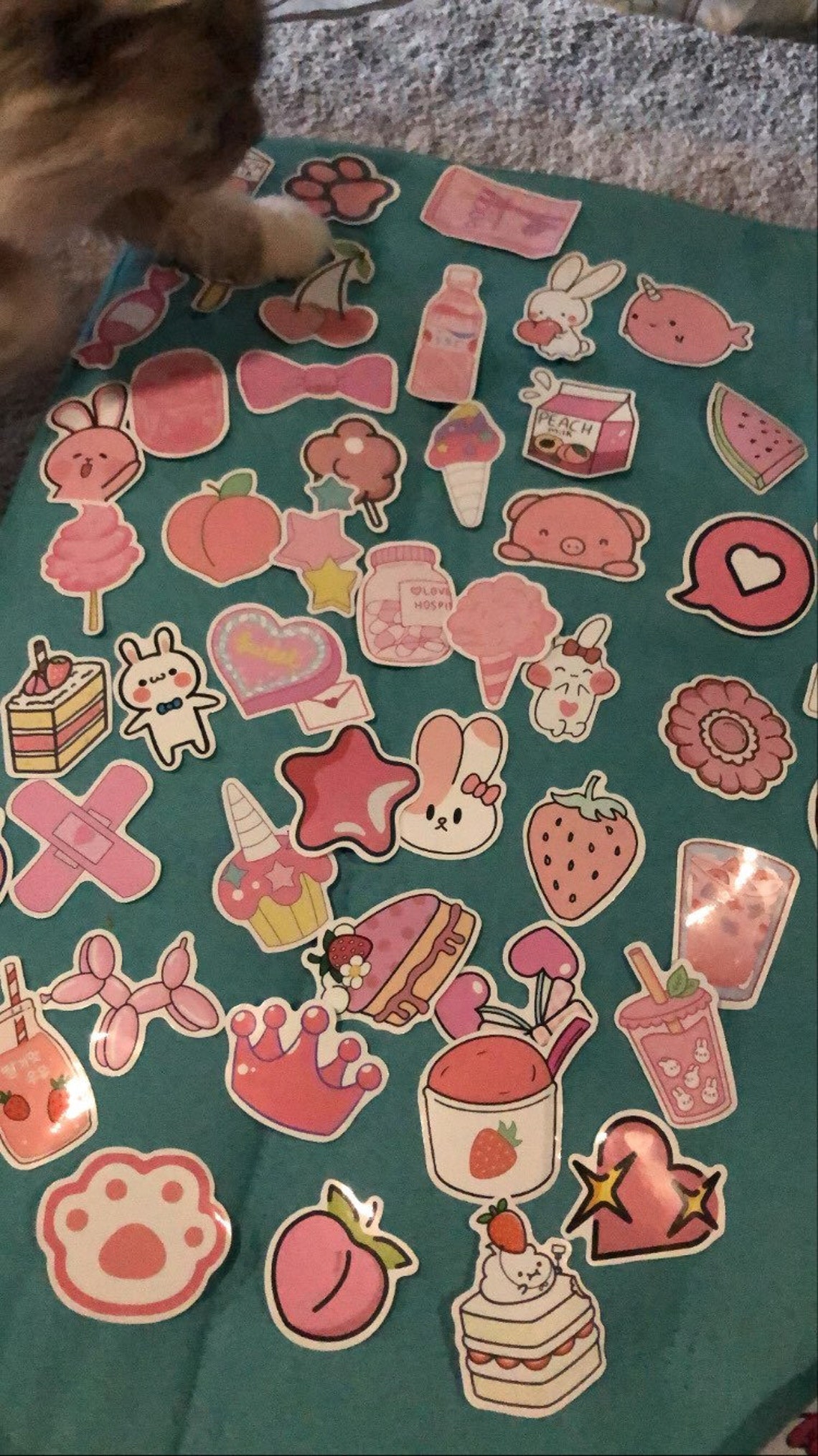 VSCO Cute Kawaii Pink Waterproof Stickers for Hydro Flask 50-pack,cute ...