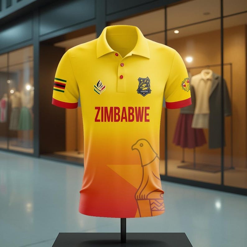 Zimbabwe Cricket Fan Jersey- Harare Sun - Etsy