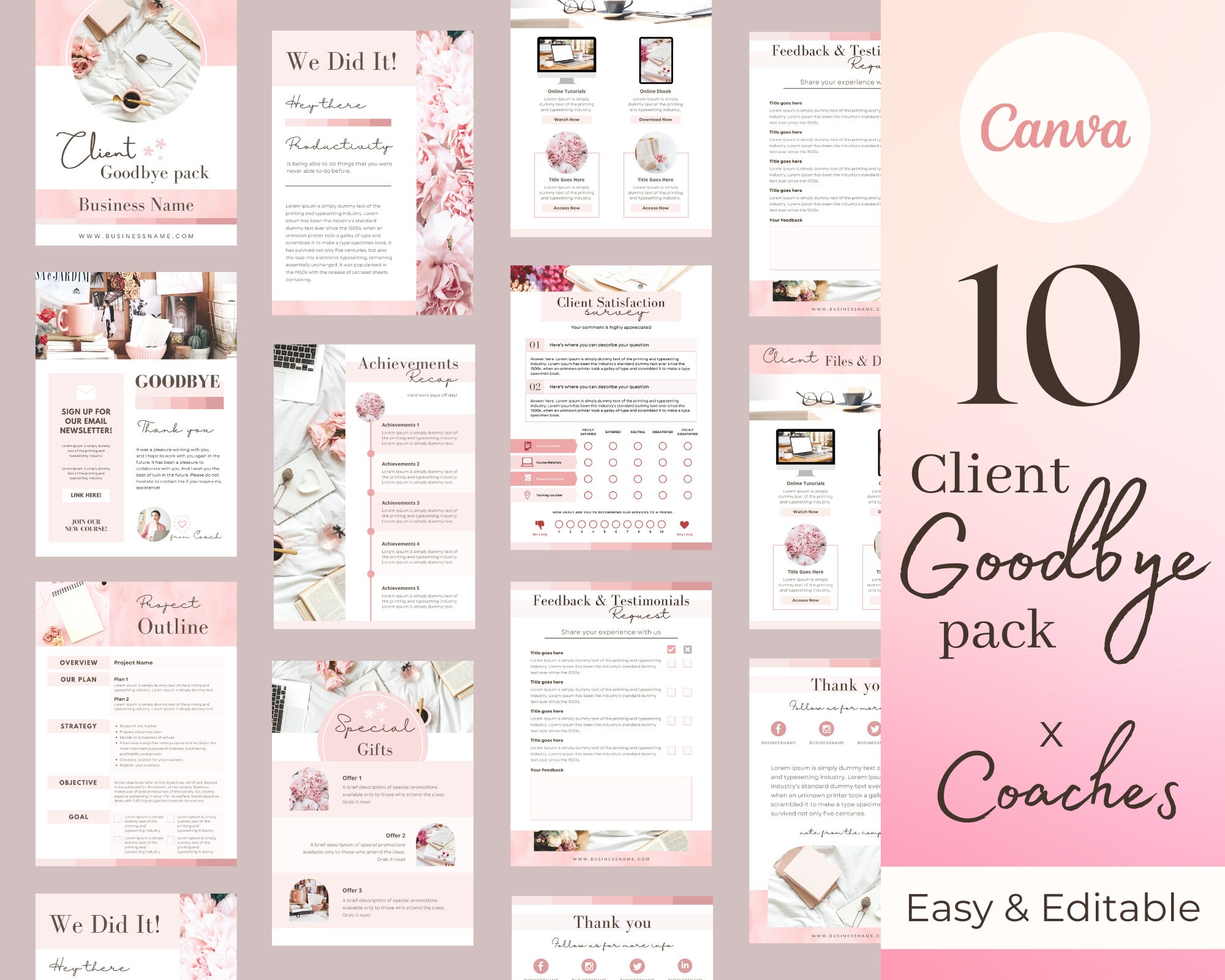 Client Exit Pack Template, Client Goodbye Packet, Offboarding Template ...