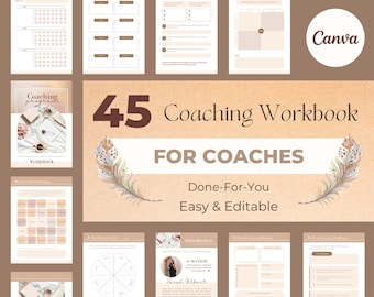 60 Life Coaching Workbook, Coaching Program Worksheet Course Creator ...