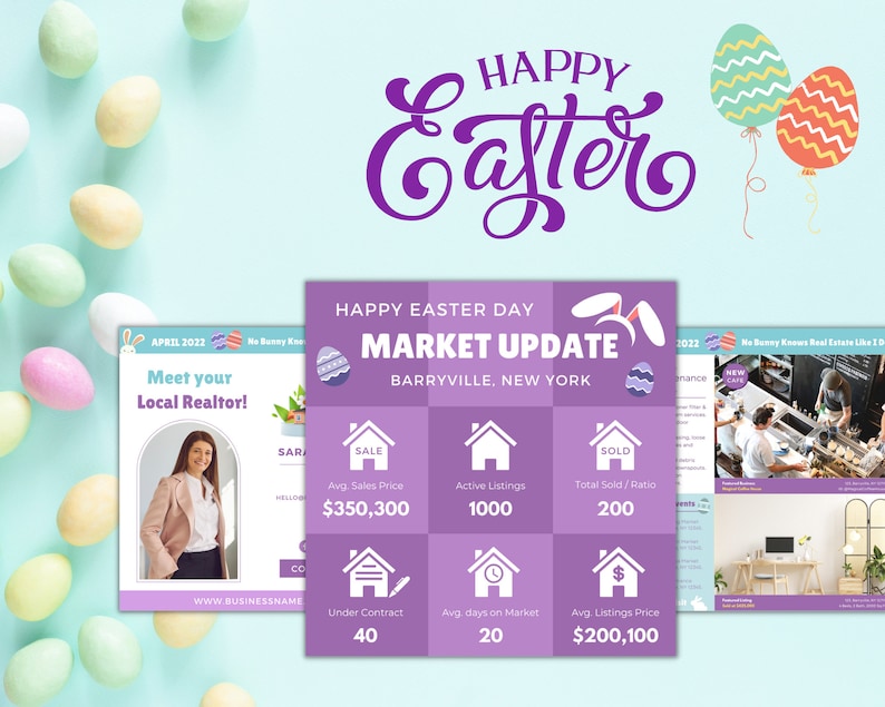 Easter Day Real Estate, Spring Realtor Newsletter, April Newsletter ...
