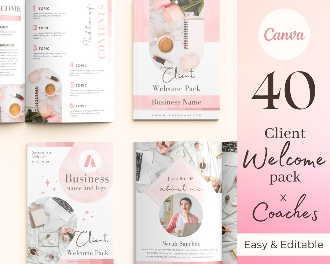 Client Welcome Packet Template: Business Coach Onboarding (canva ...