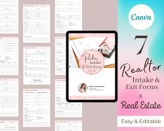 Realtor Client Intake Sheet Real Estate Client Form Client - Etsy