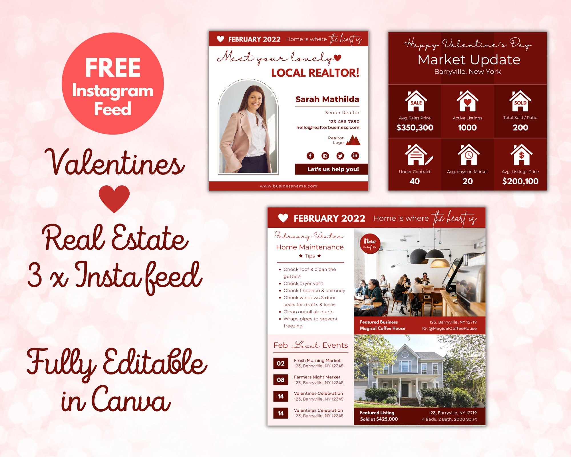 Real Estate Newsletter, February Newsletter, Real Estate Valentine ...