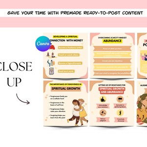 30 Life Coach Spiritual Infographic Instagram Canva Templates, Law of ...