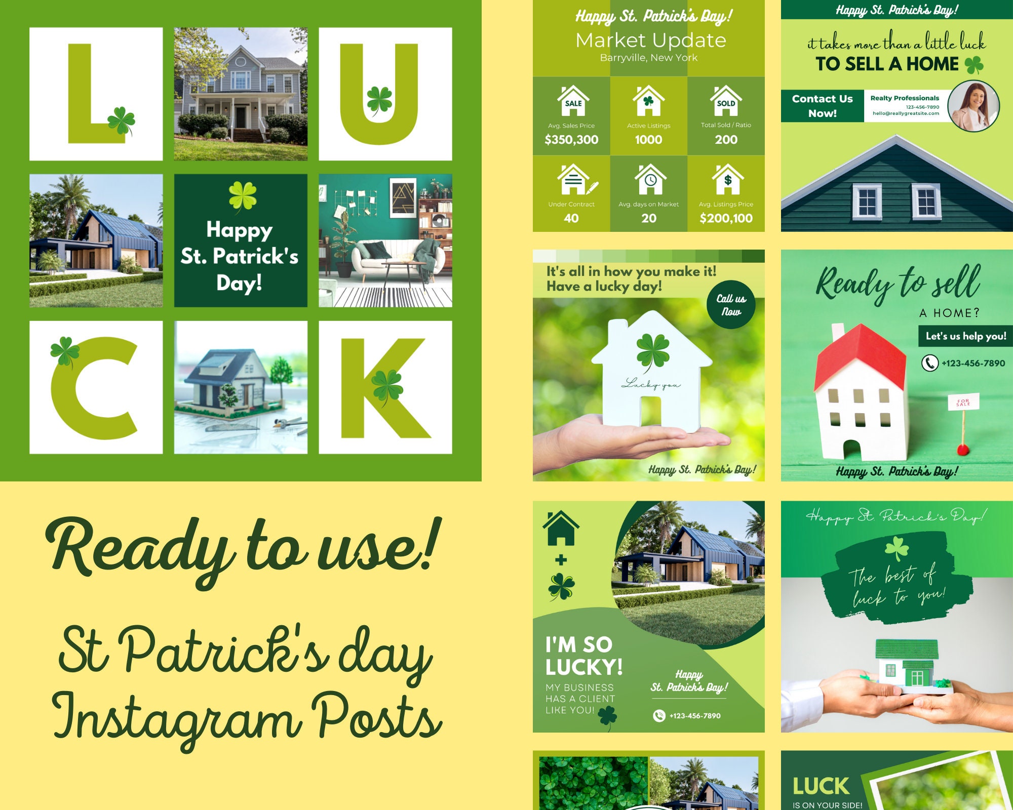 Real Estate St Patricks Posts, Real Estate Agent Instagram Post, Real ...