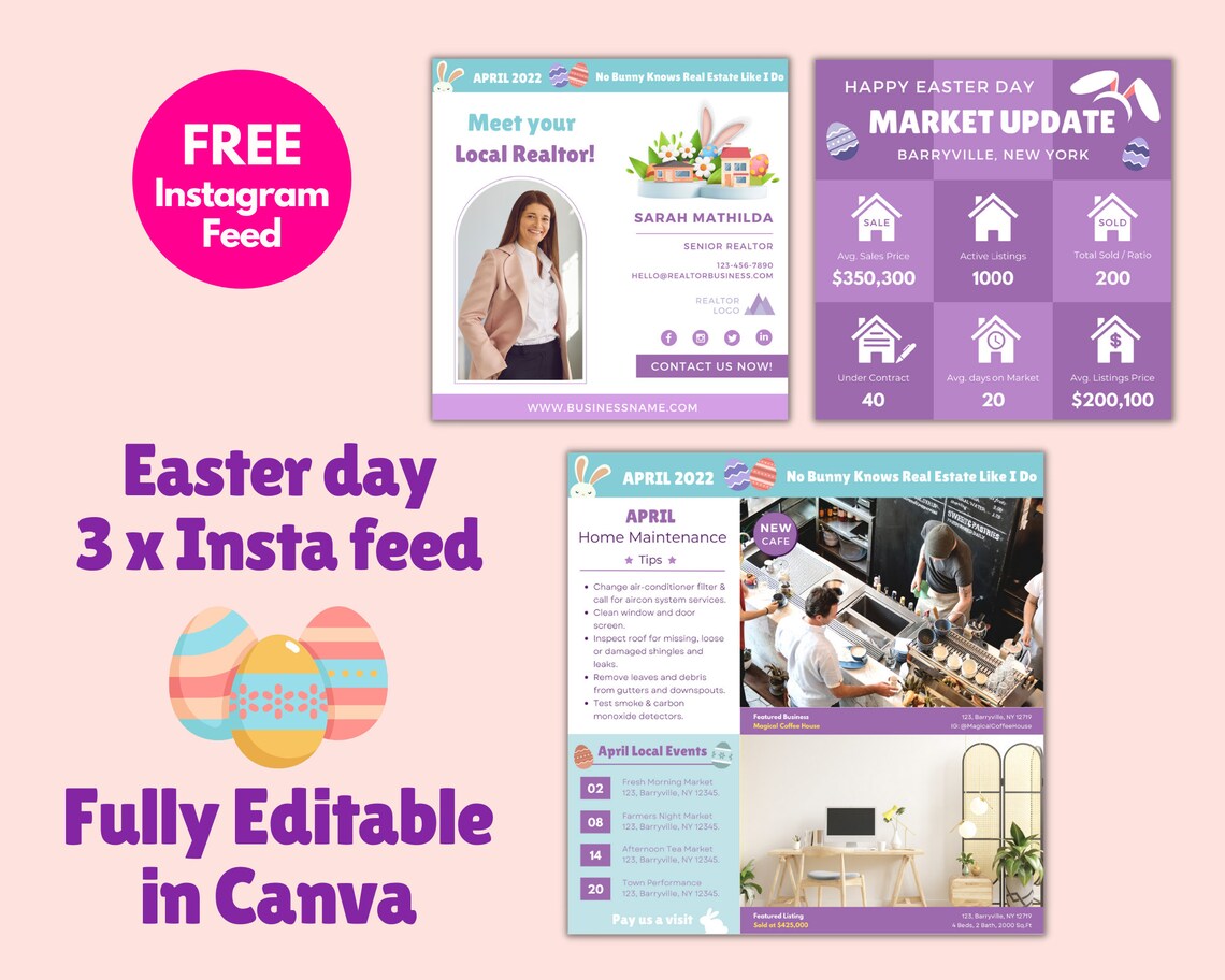 Easter Day Real Estate, Spring Realtor Newsletter, April Newsletter ...