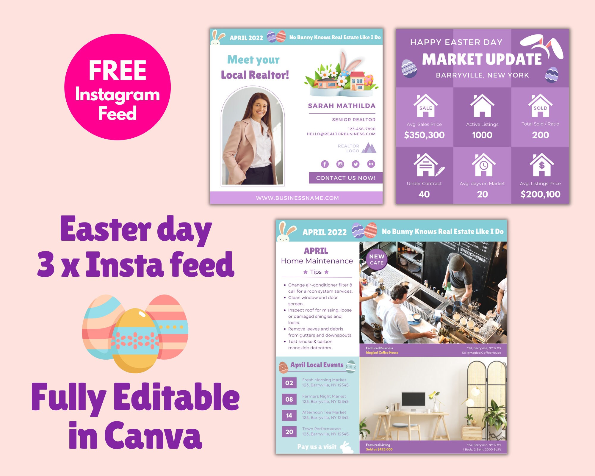 Easter Day Real Estate, Spring Realtor Newsletter, April Newsletter ...
