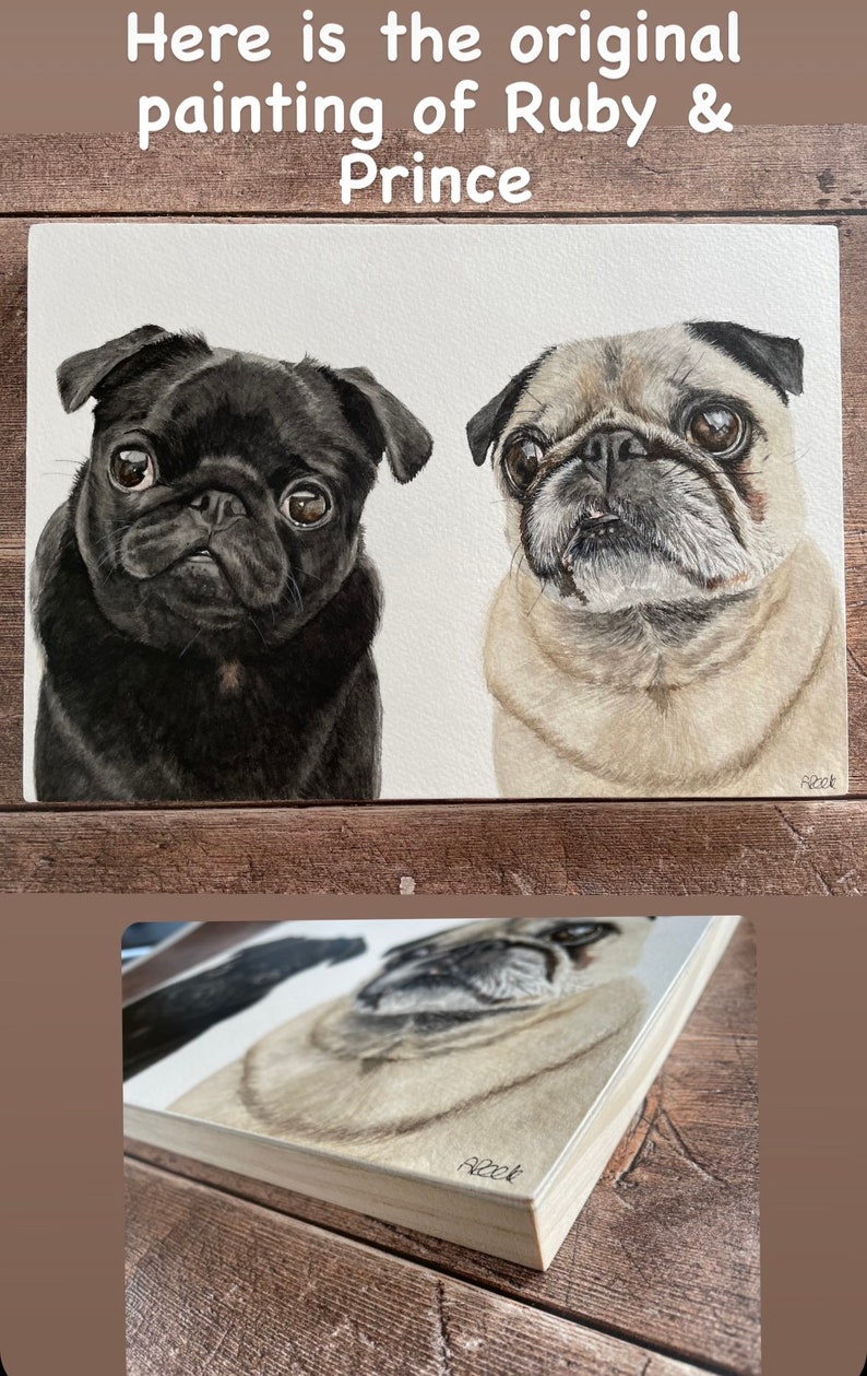 Pug Wedding Card | Pug Anniversary Card | Pug Engagement Card - Etsy