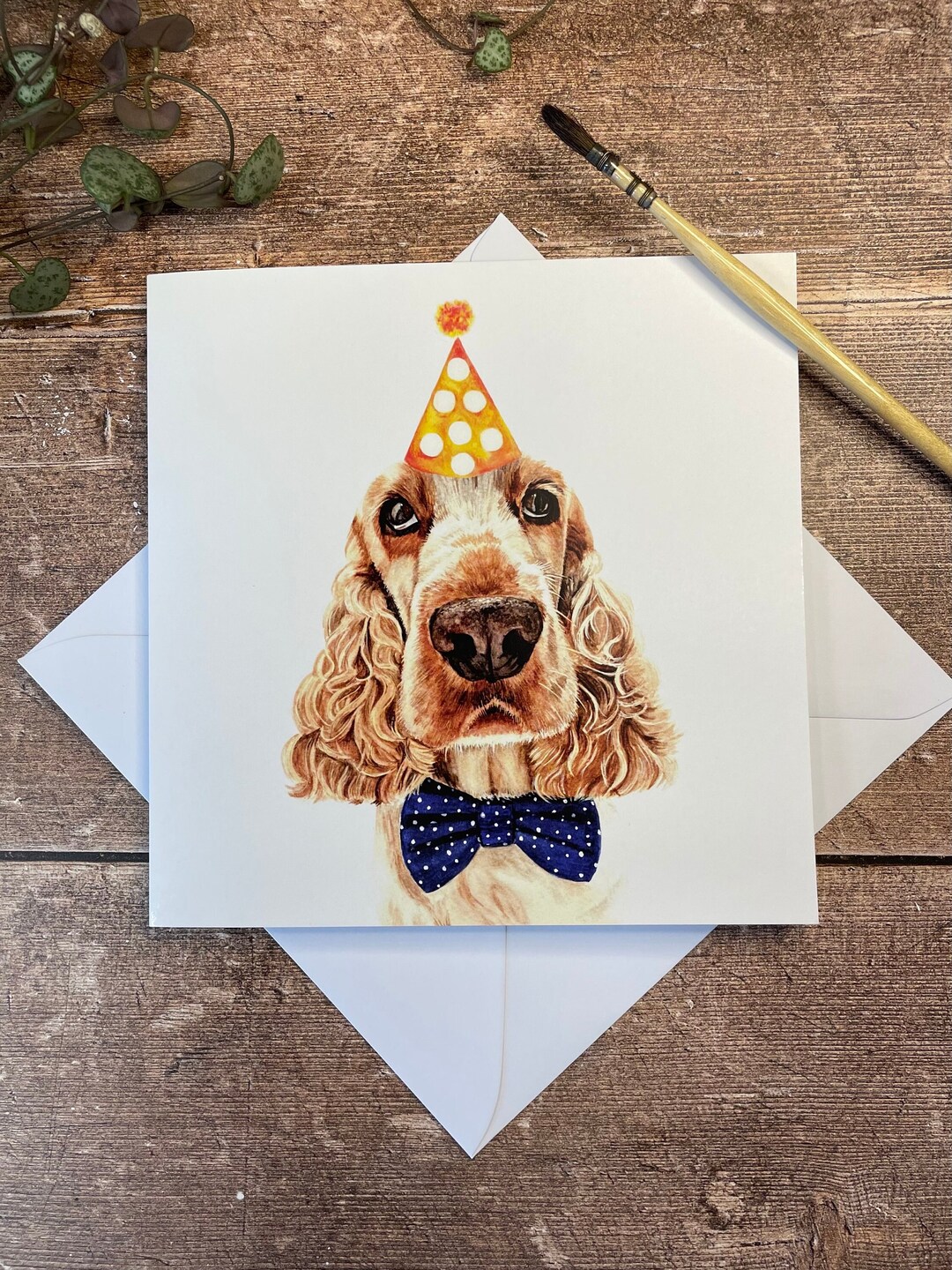 Cocker Spaniel Birthday Card - Etsy