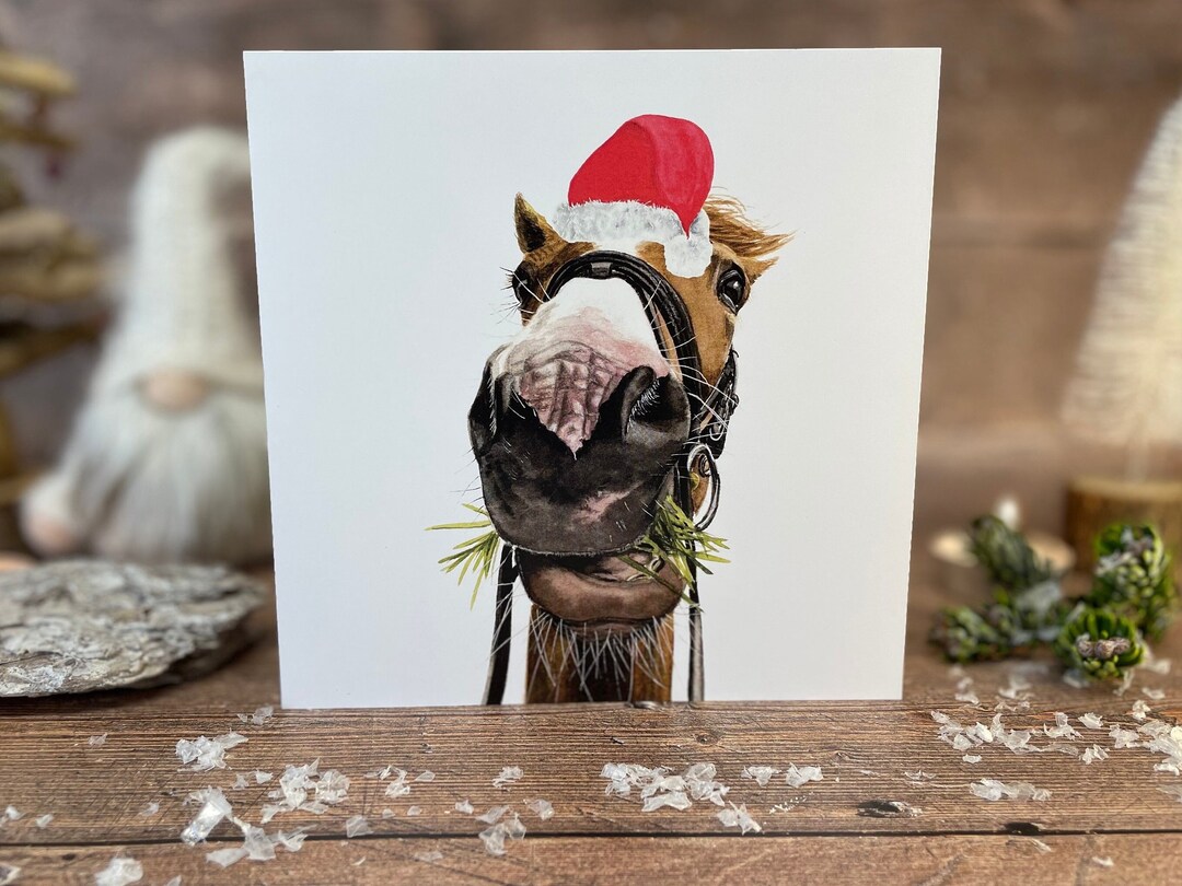 Horse Christmas Card - Etsy