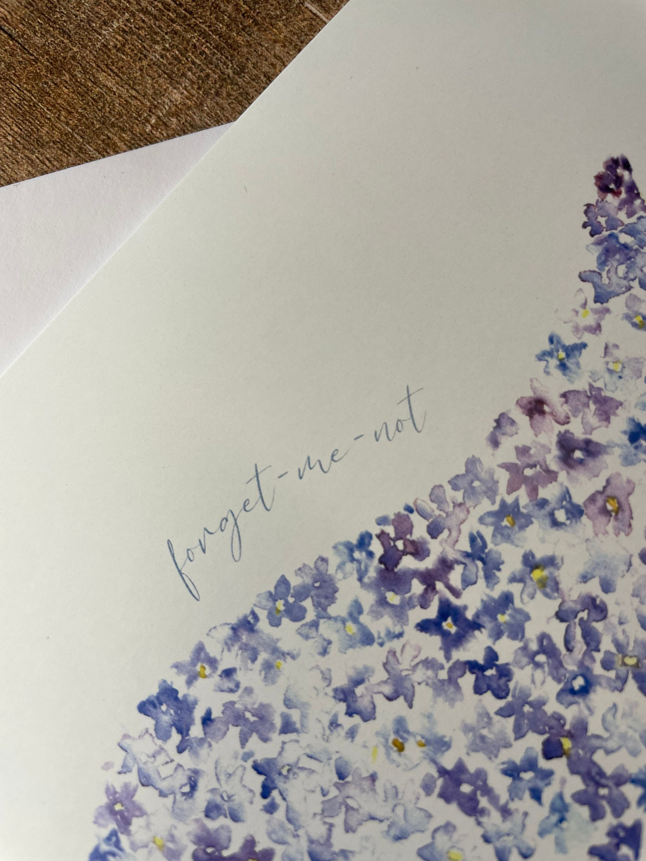 Cat Sympathy Card Forget-me-not Card - Etsy