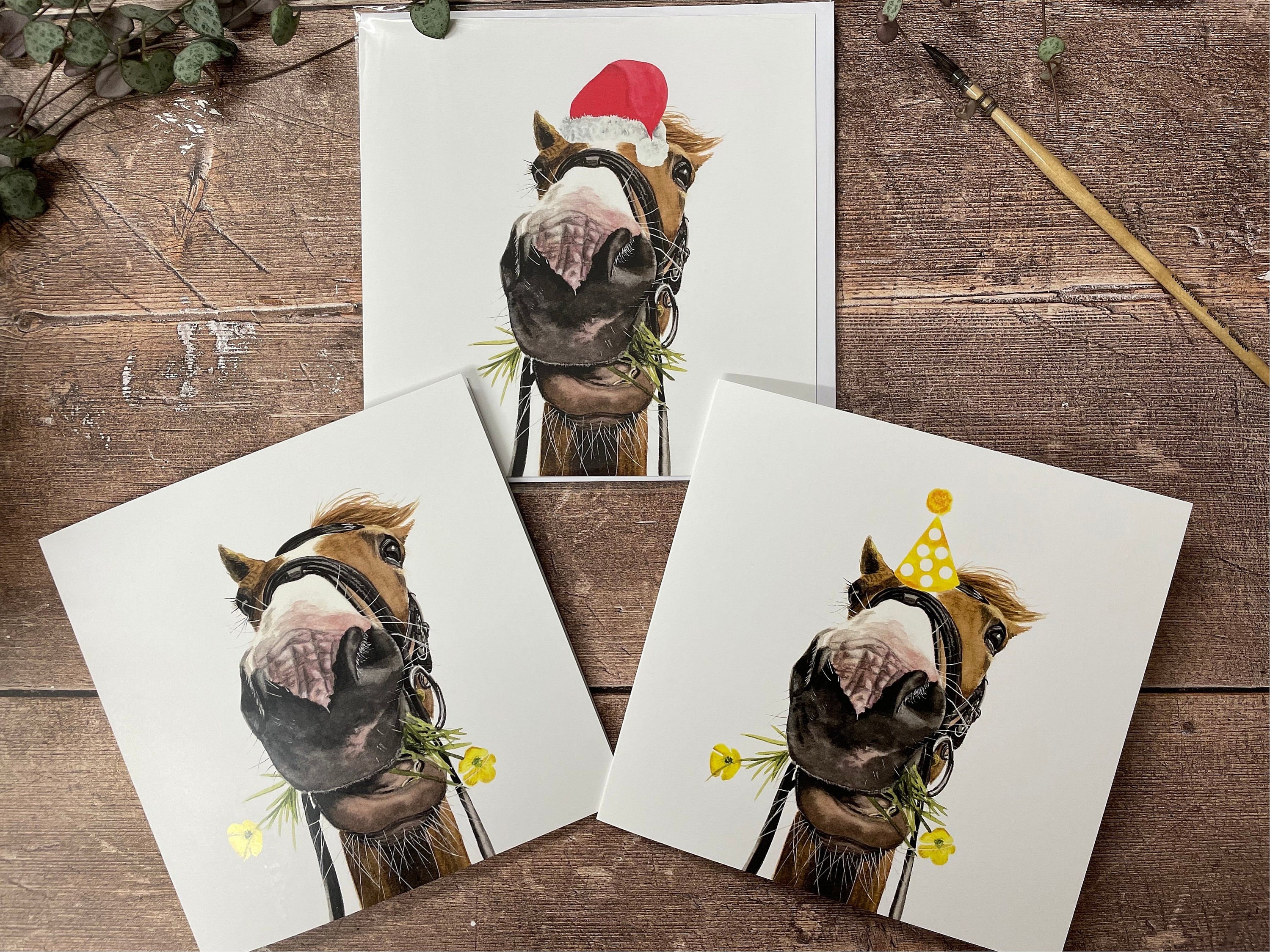 Horse Birthday Card - Etsy