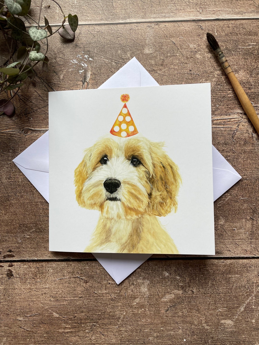 Cavapoo Birthday Card - Etsy