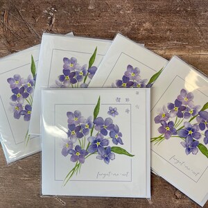 Forget Me Not Condolence Card | Sympathy Card | Any Occasion Card - Etsy