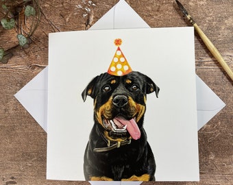 Rottweiler Birthday Card Happy Birthday From the Rottie Rottweiler ...