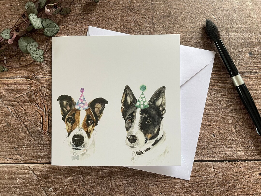 Fox Terrier Birthday Card - Etsy