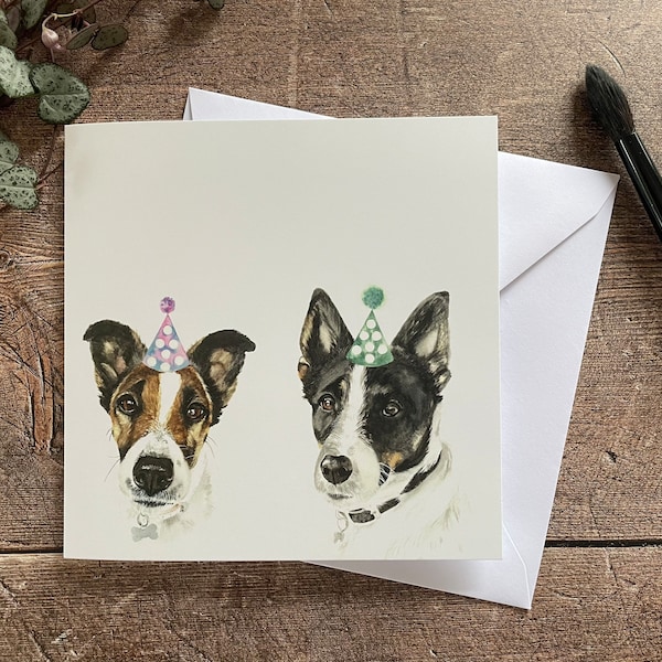 Fox Terrier Birthday Card - Etsy UK