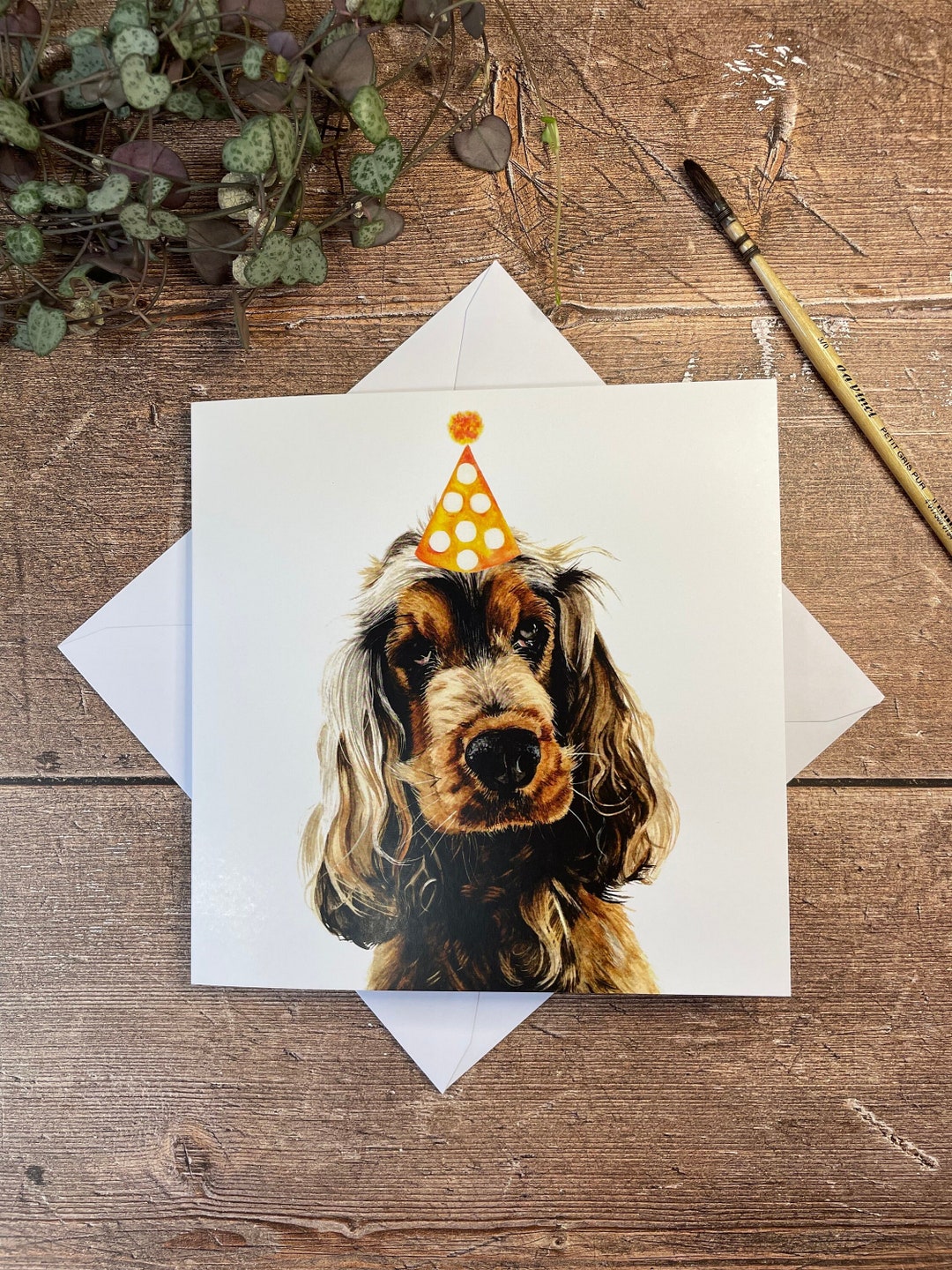 Cocker Spaniel Birthday Card - Etsy