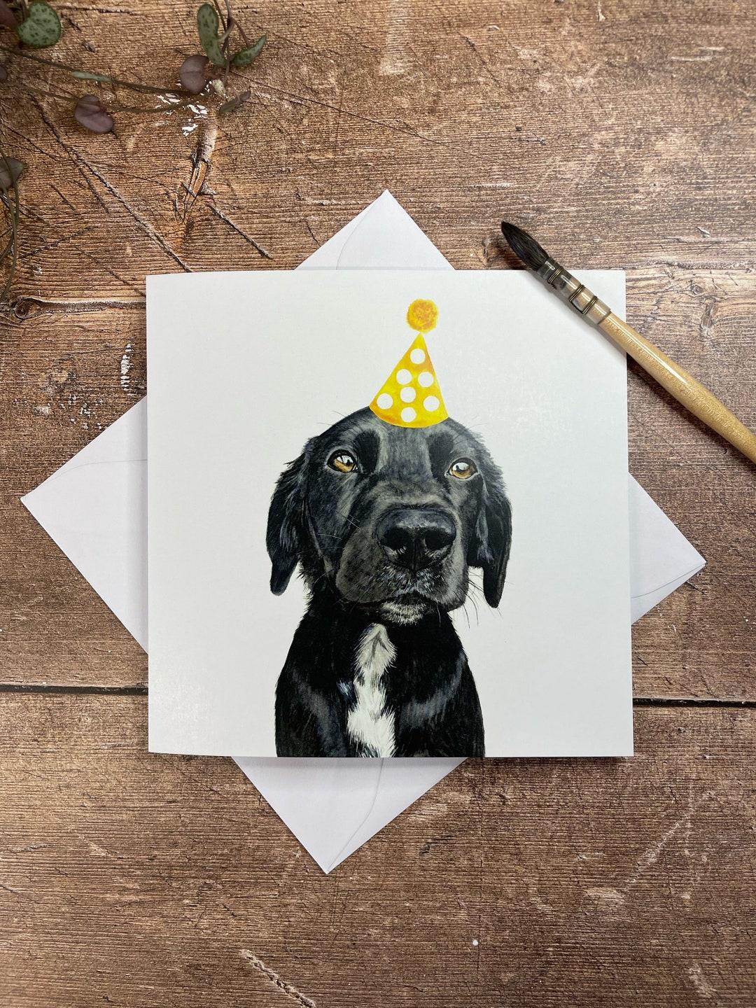 Black Labrador Birthday Card - Etsy