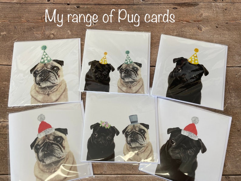 Pug Wedding Card | Pug Anniversary Card | Pug Engagement Card - Etsy