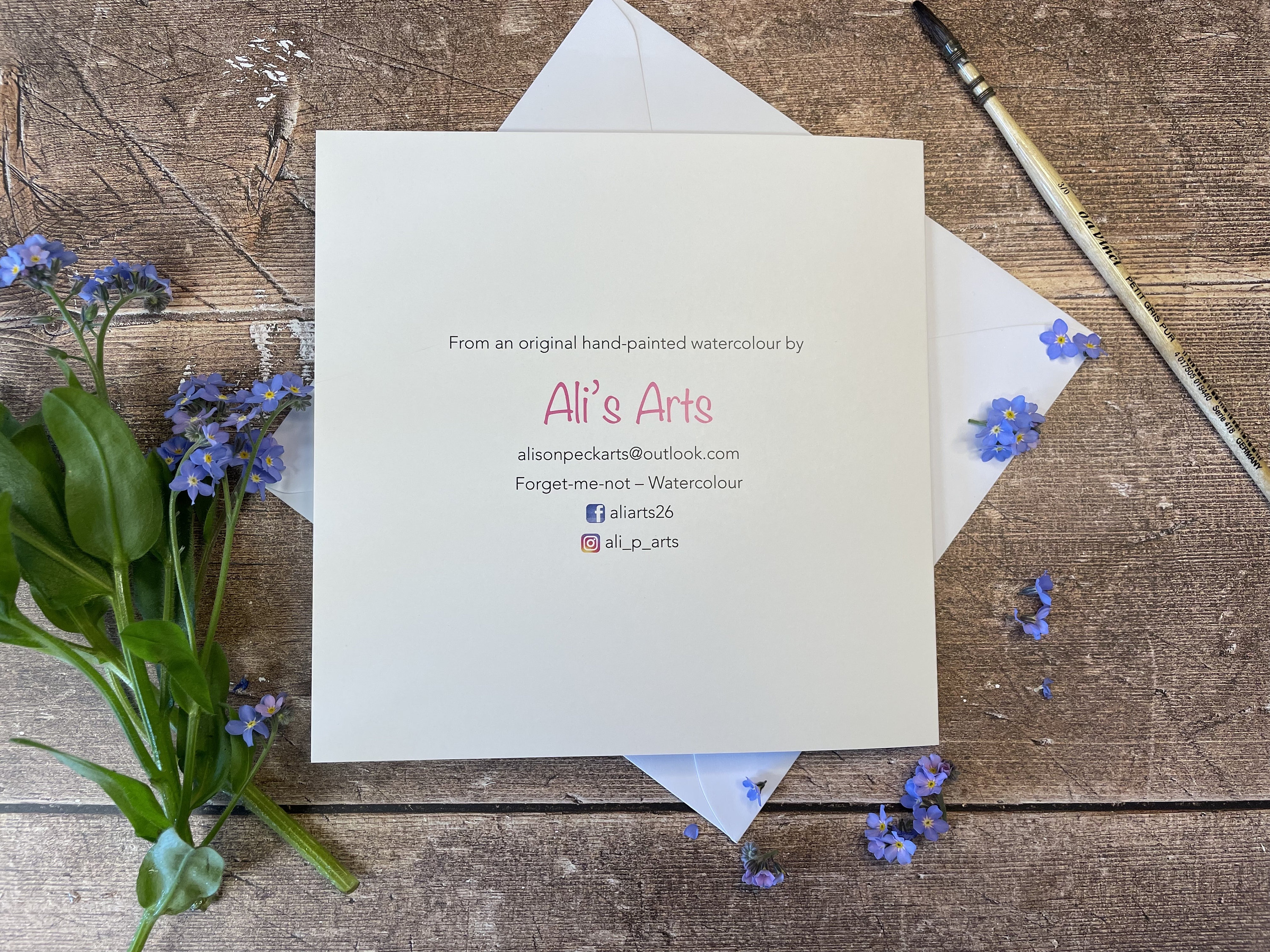 Forget Me Not Condolence Card Sympathy Card Any Occasion Card - Etsy