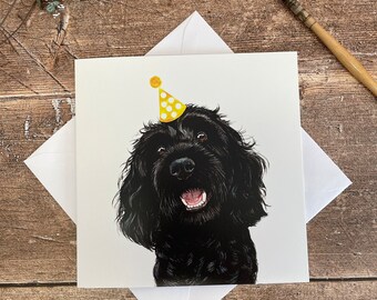 Personalised Cockapoo Birthday Card, Cavapoo Birthday Card, Shihpoo ...