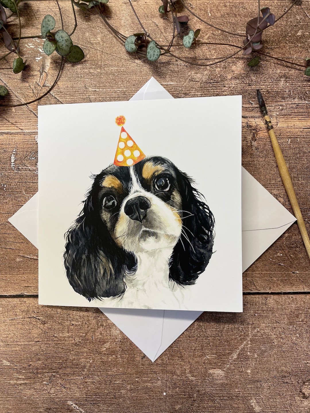 Cavalier King Charles Spaniel Birthday Card - Etsy