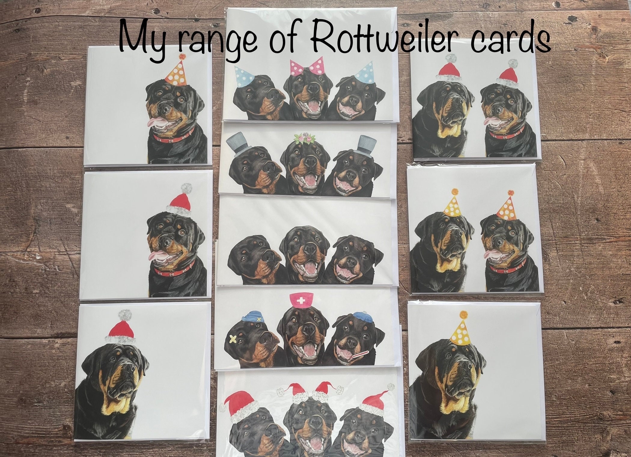 Rottweiler Wedding Card Rottweiler Anniversary Card - Etsy