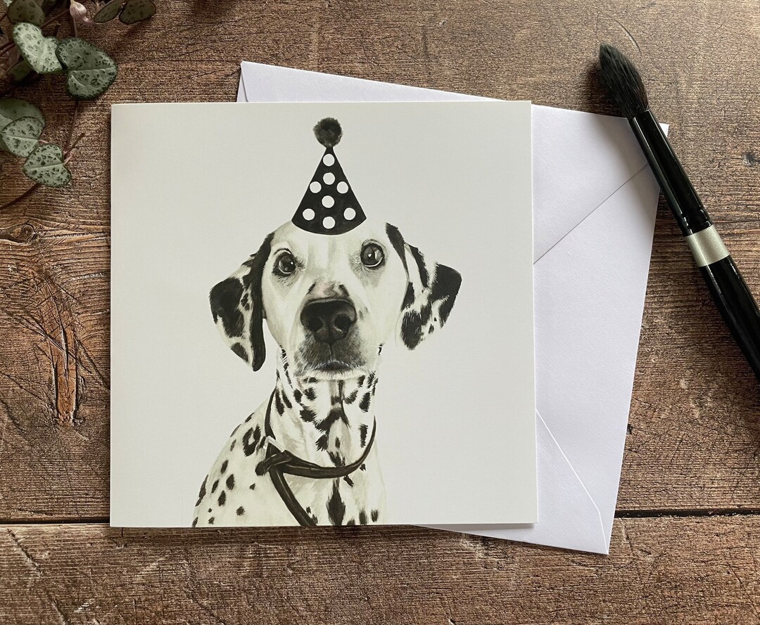 Dalmatian Birthday Card - Etsy