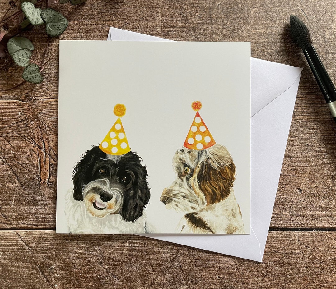 Cockapoo Birthday Card - Etsy