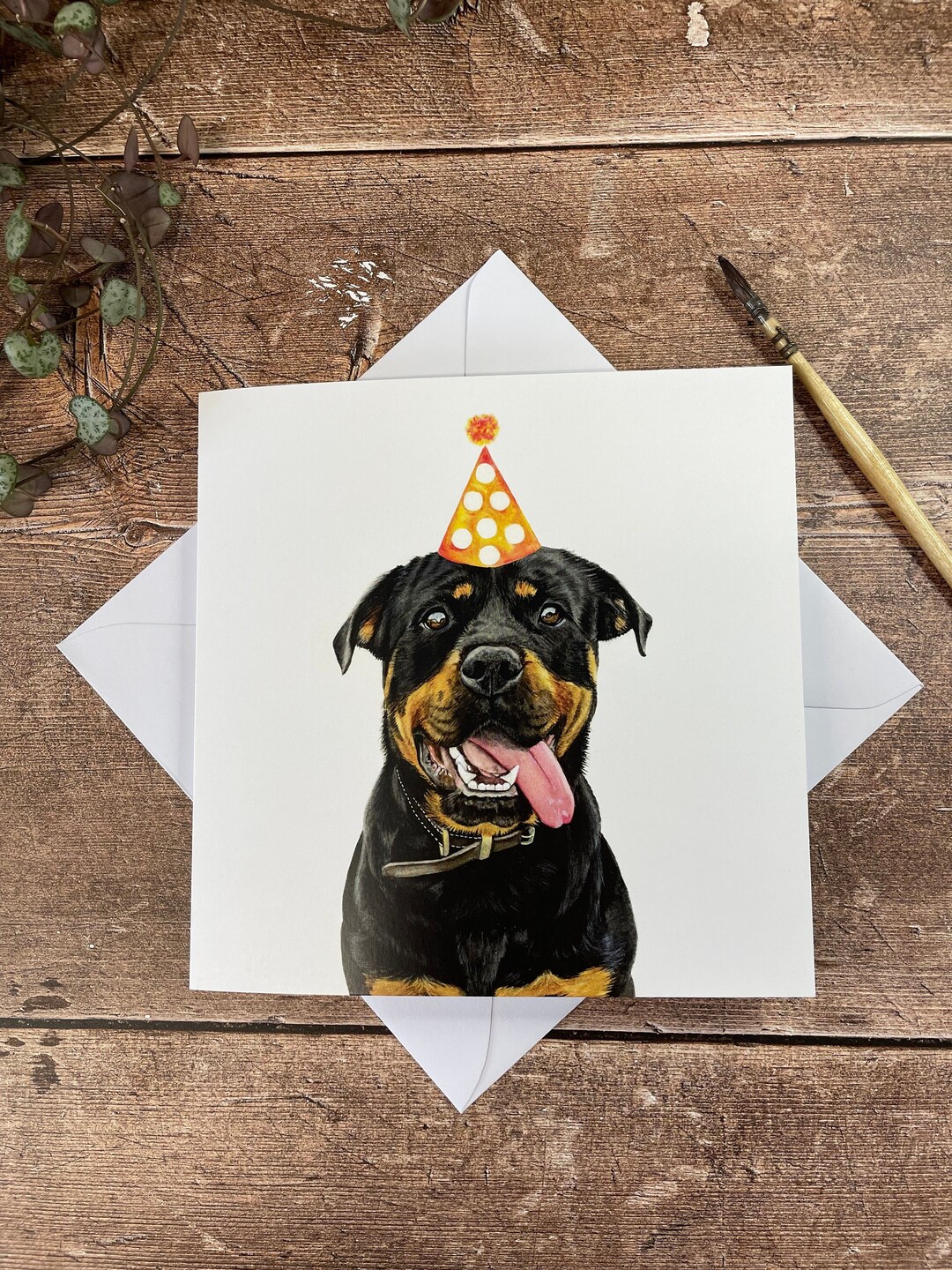 Rottweiler Birthday Card - Etsy