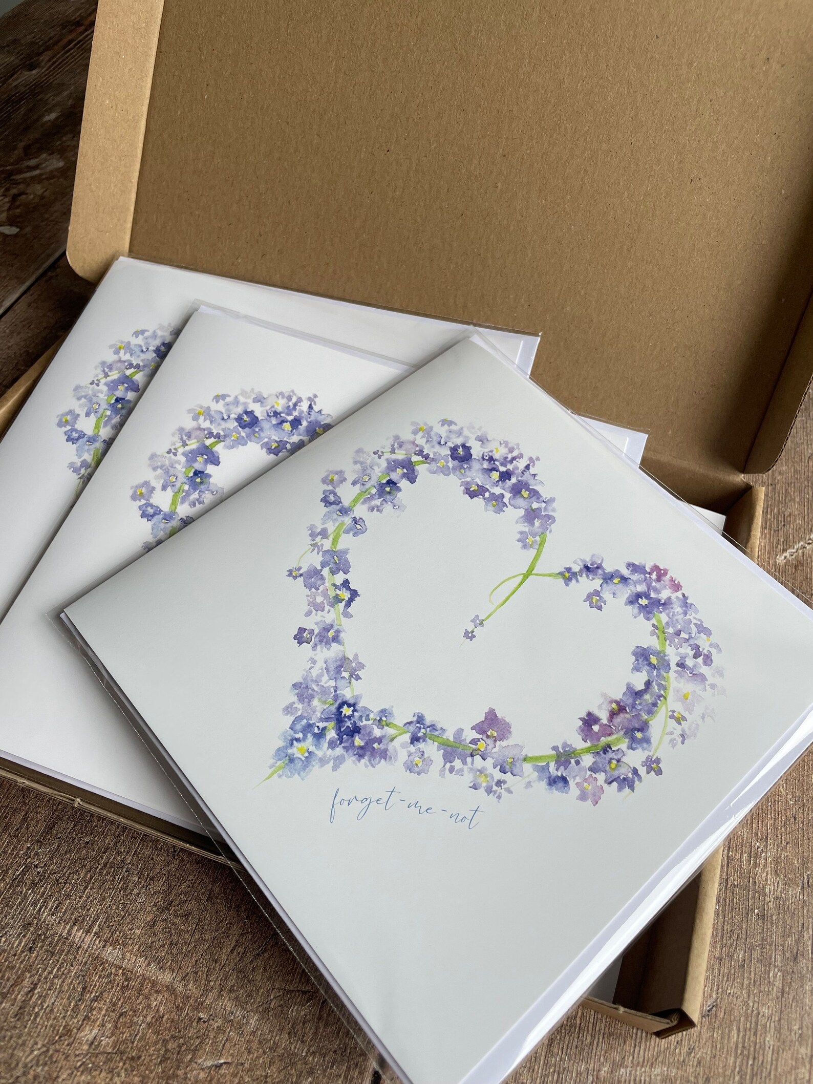 Forget Me Not Condolence Card | Sympathy Card - Etsy