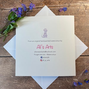 Forget Me Not Dog Condolence Card | Pet Sympathy Card - Etsy