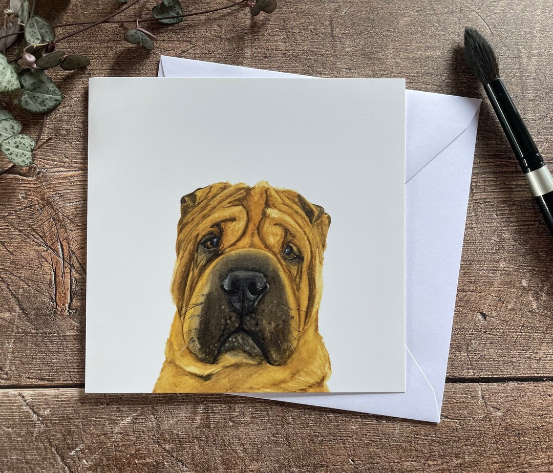 Shar Pei Card - Etsy