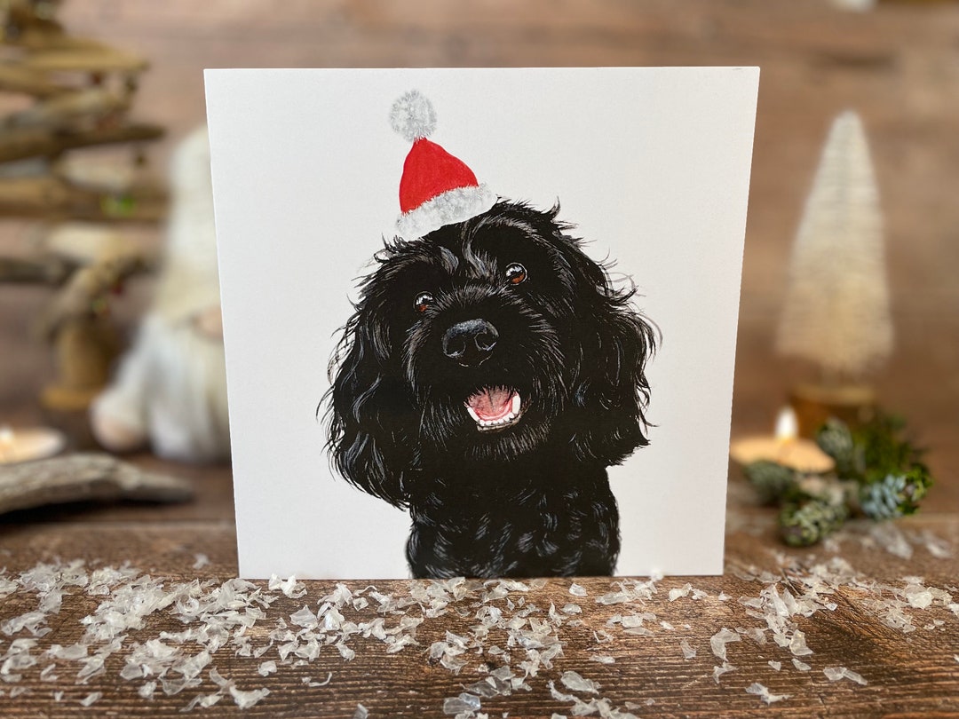 Cockapoo Christmas Card - Etsy UK