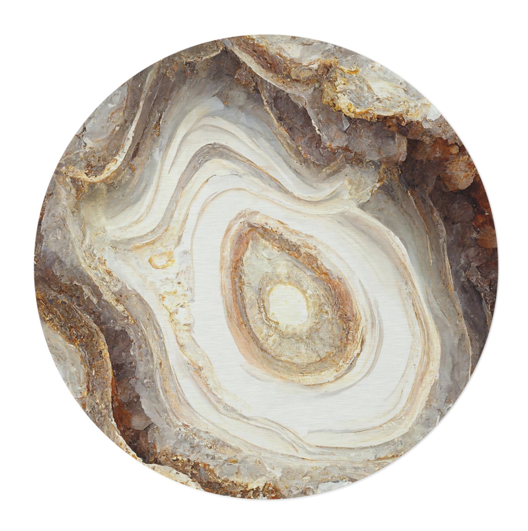 Geode Crystal Round Area Rug Gold Copper Quartz Large Accent - Etsy