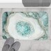 Aquamarine Geode Bath Mat, Crystal Bathroom Mat, Unique Bathroom Decor ...