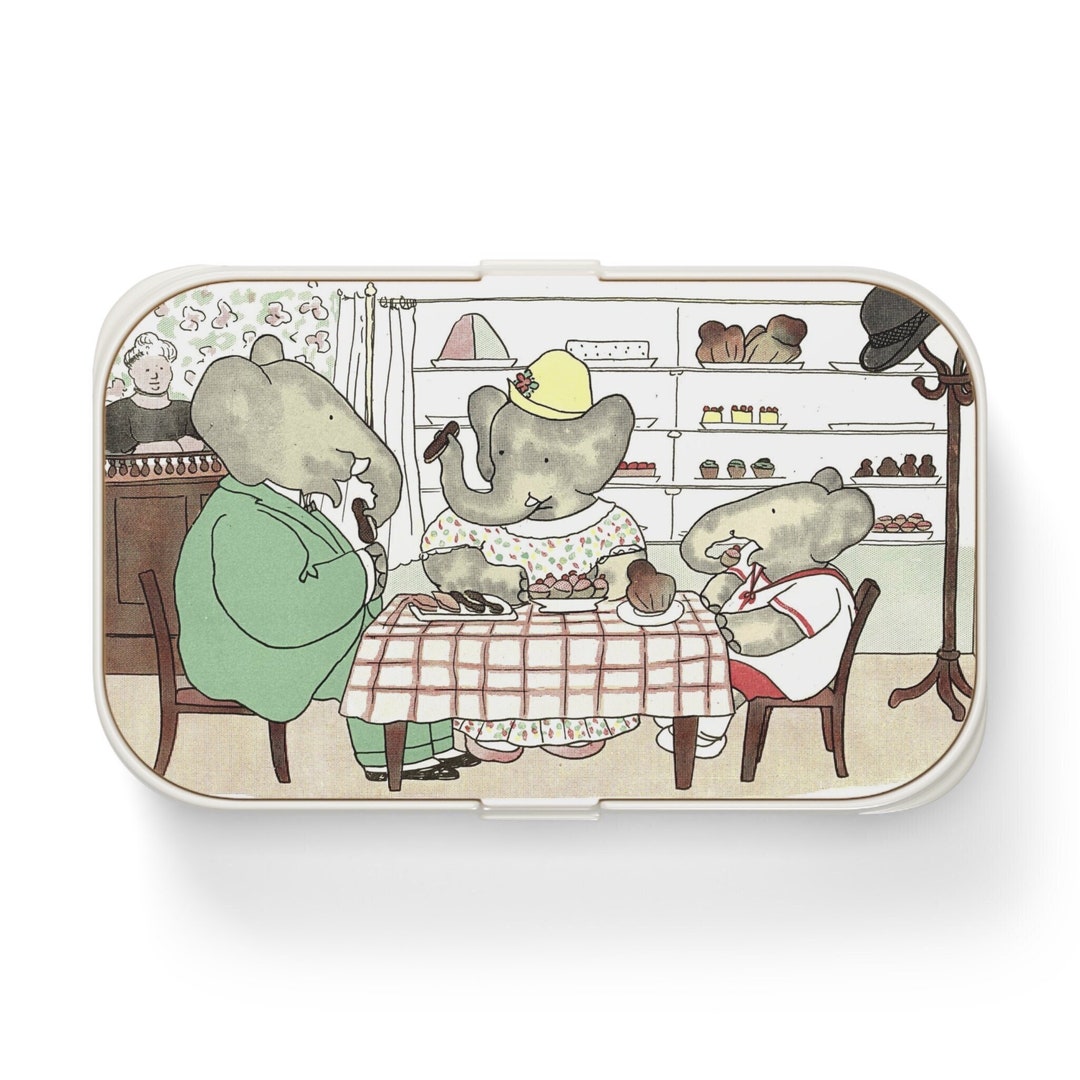 Babar Elephant Bento Box, Cute Vintage Retro Classic Children's Book ...