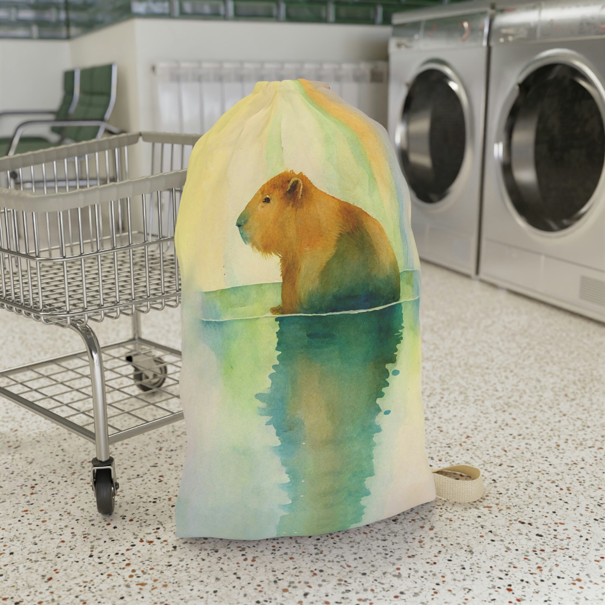 Capybara Laundry Bag, Capybara Bag, Capybara Gift, Capybara Accessories ...