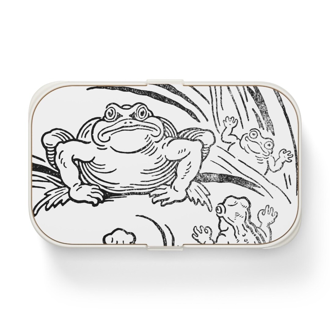 Bento Box for Adults Frog Japanese Lunch Box Black and - Etsy