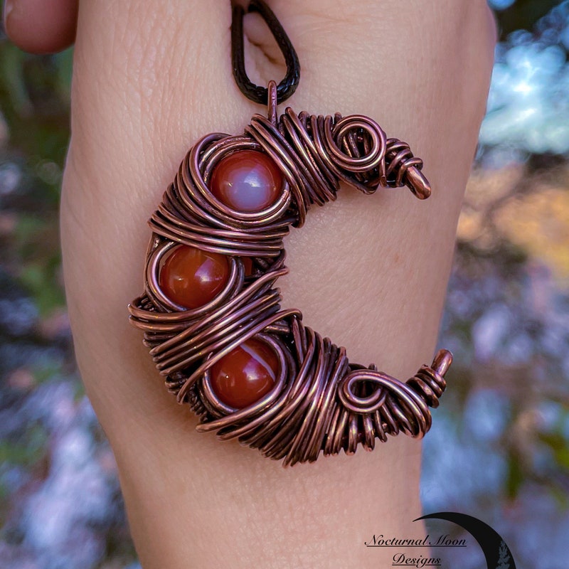 Wire Wrapped Moon - Etsy