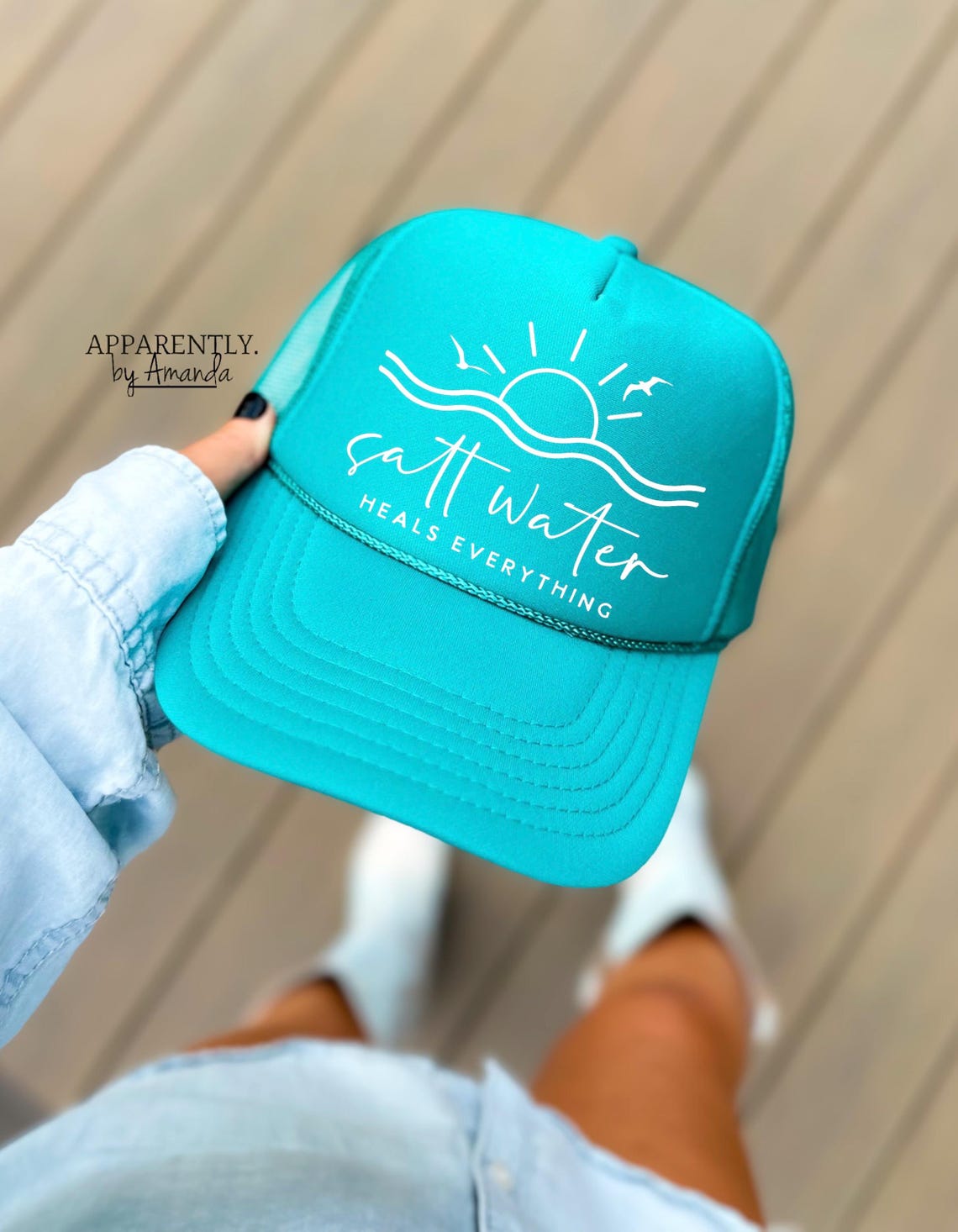 Salt Water Heals Everything | Trendy Baseball Snapback Adjustable ...
